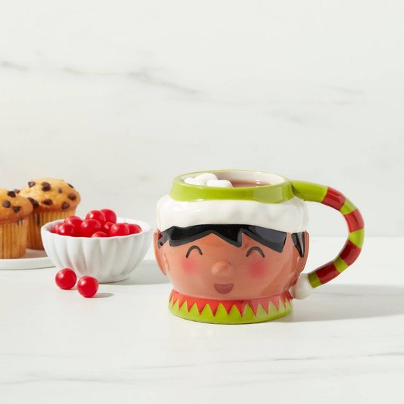 Threshold | Dining | New Target Threshold 2 Oz Stoneware Green Red Elf ...